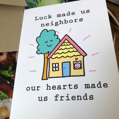 Neighbor Card, Thank You Neighbor, Neighbor Moving Card, Neighbour Card ...