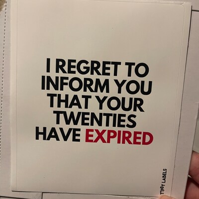 20's Are Expired 30th Birthday Wine Label 30th Birthday - Etsy