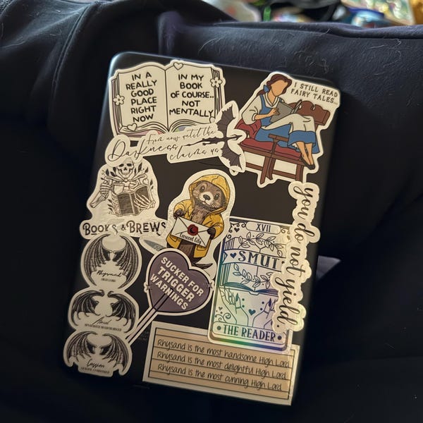 Bookish Sticker Bundle, 10 Piece Sticker Bundle, Booktok Stickers ...