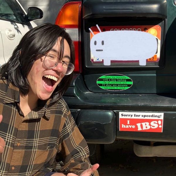 Funny Weird Gen Z Bumper Sticker, a Witch Turned Me Into a Car, 7.5 X 3 ...