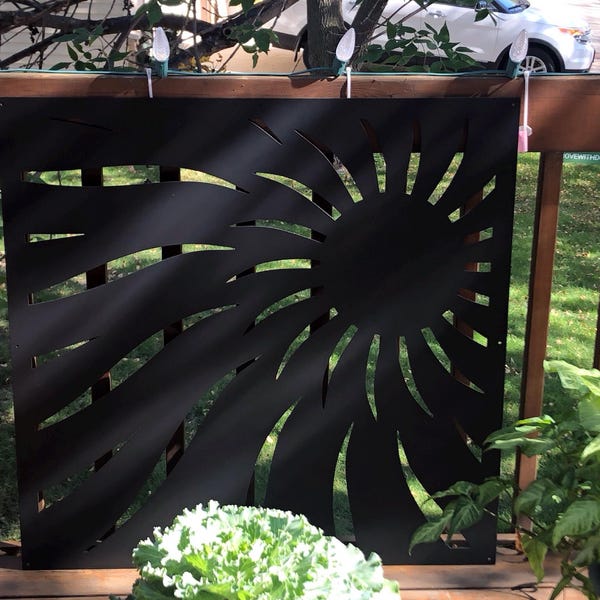Metal Fence Topper for Privacy, Fence Toppers Metal Decorative Panels ...