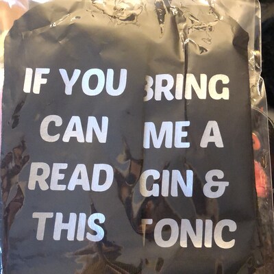 Gin and Tonic Socks Hidden Message Socks If You Can Read - Etsy