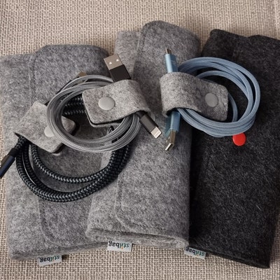 Kabelbinder Filz 4er Set wiederverschließbar, Kollektion FINN, Farbe ...