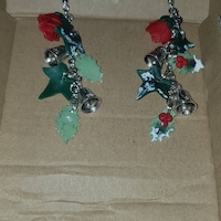 Holly Handmade Pendant Necklace, Christmas Pendant, Holly Necklace ...