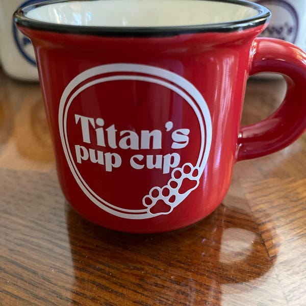 Reusable Pup Cup Custom Puppuccino Mug Dog Mom Gift 2oz Personalized ...