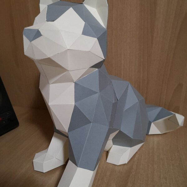 Husky Paper Model ,papercraft , DIY , Low Poly , PDF Papercraft , Husky ...