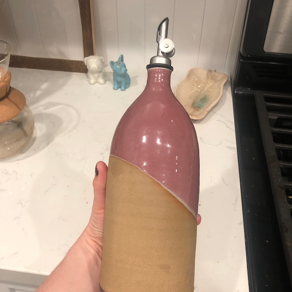 Large (30oz) Rustica Oil Bottle - Spout Insert - Etsy