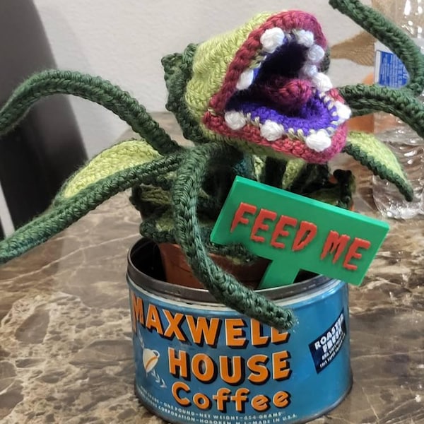 Handmade Crochet Audrey II – Little Shop of Horrors-inspired Plant ...