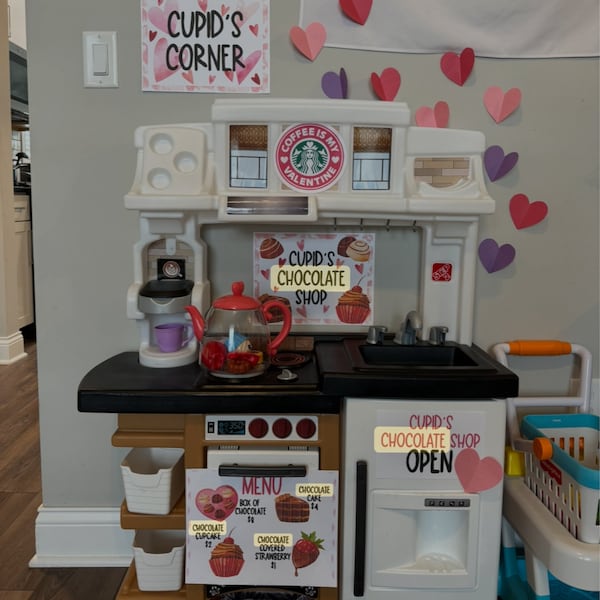 Cupid's Corner Dramatic Play, Valentine's Pretend Play, Classroom ...