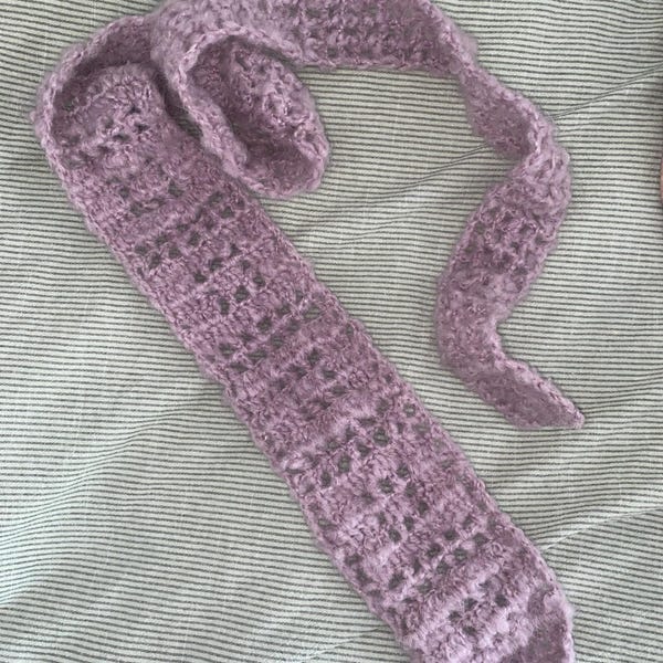 Retro Filet Crochet Tie Pattern (PDF) - Etsy