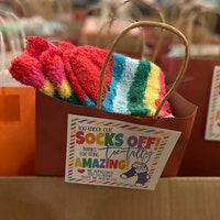Sock Gift Tags Staff, Mani Pedi Gift, Toe-tally Amazing Teacher Staff ...