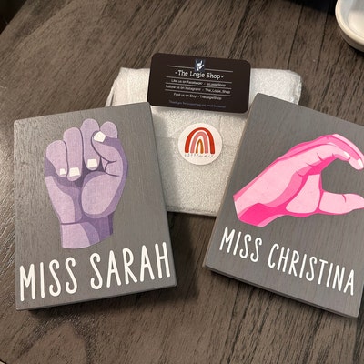 Handmade Wooden ASL Sign Language Decor i Love You Wall Decor Sign - Etsy