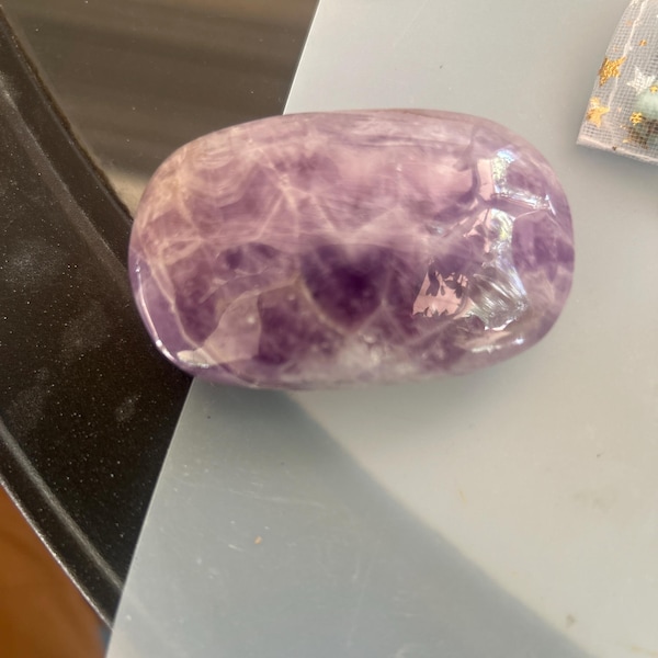 Large Stylish Yooperlite Crystal Moon Carving on Custom Stand 756g Uv ...