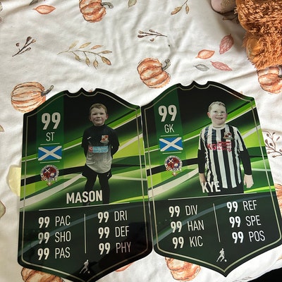 Personalised Football Cup Player Stats Card Sign With Choice - Etsy UK