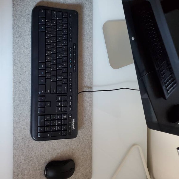 Natural Wool Desk Mat - Felt Desk Pad - Large Desk Pad - Soft Merino ...