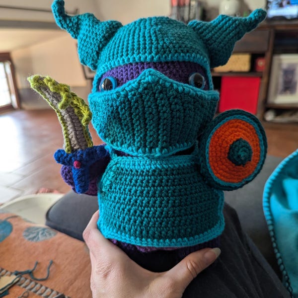 Dragon Knight | PDF Crochet Amigurumi Pattern | Fantasy Plushie With ...