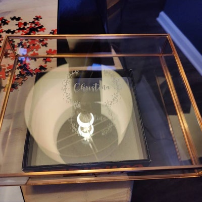 Personalized Glass Box, Engraved Image Box, 3.5x3.75, 4x6, 5x7, 8x10 ...