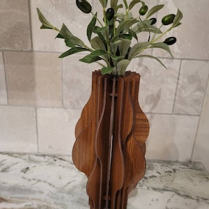 Parametric Oak Wood Art, Unique Wooden Art Piece, Decorative Wood for ...