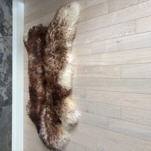Giant Genuine Sheepskin Rug Red Color Soft Warm Wool Natural Area Rugs ...