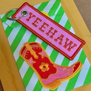Cowgirl/cowboy Boot Iron on Patch - Etsy
