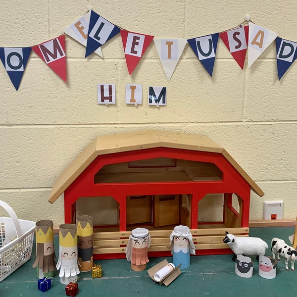 DIY Nativity Scene - Printable Toilet Paper Roll Templates - Etsy