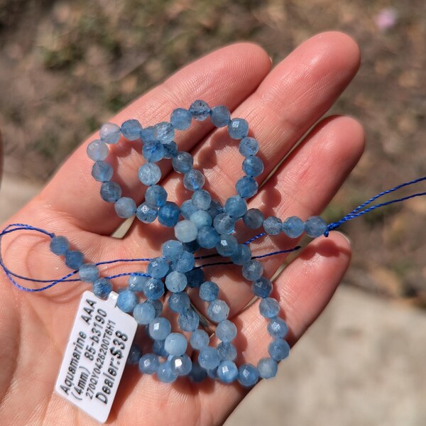 Faceted Genuine Natural Freshwater Pink off Round Pearls 15.5" Strand ...