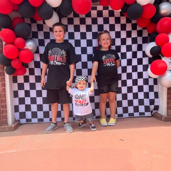 One Fast Birthday Boy 1st Race Car Shirt, Racecar Birthday Shirt ...