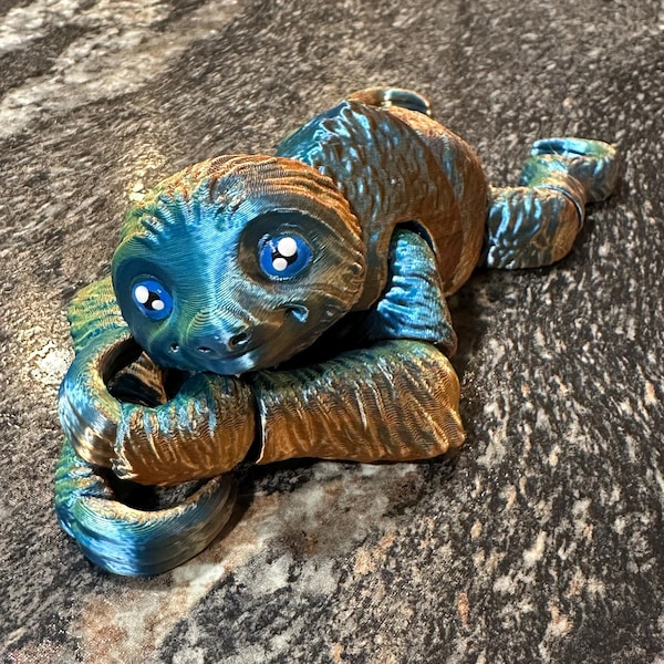 Sloth Plus Tree Display .STL File for 3d Printing, Articulated Fidget ...