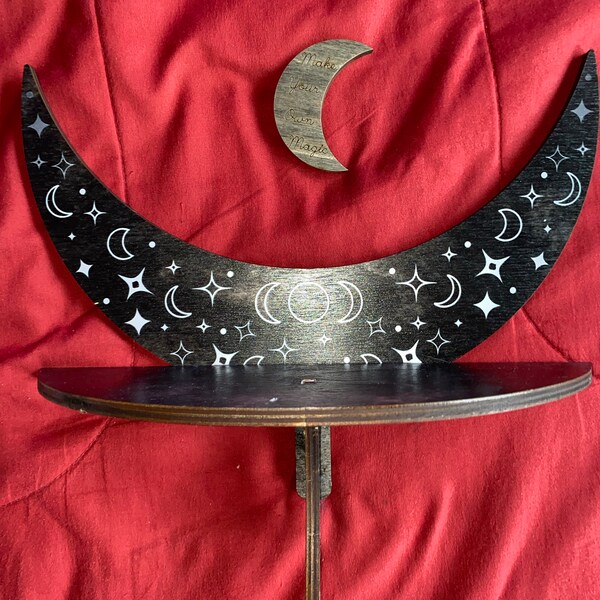 Witch Shelf, Wiccan Shelf, Wiccan Decor, Altar Shelf, Celestial 3moon ...