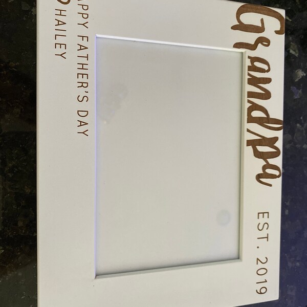 Personalized Grandpa Picture Frame, Grandkids Names, Fathers Day ...