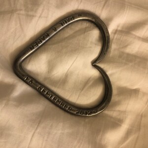 Steel Infinity Symbol 11th Year Wedding Anniversary Gift Personalised ...