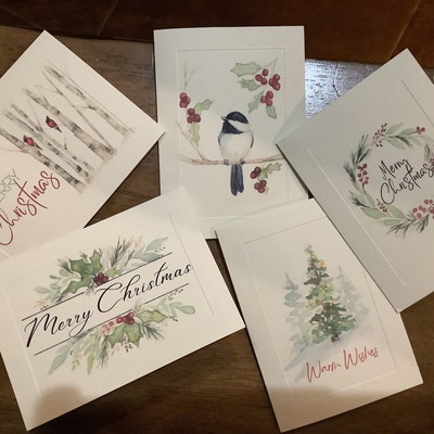 Watercolor Wildflower Notecards With Envelopes Floral Cards - Etsy