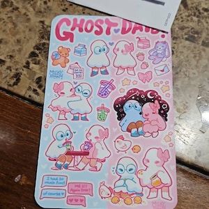 Ghost Date Sticker Sheet - Etsy