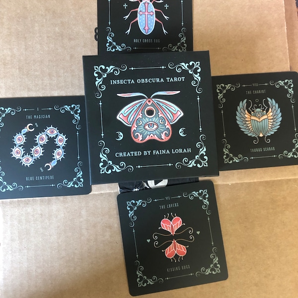 Insecta Obscura Tarot Deck Green Witch Insect Garden Tarot 78 Cards and ...