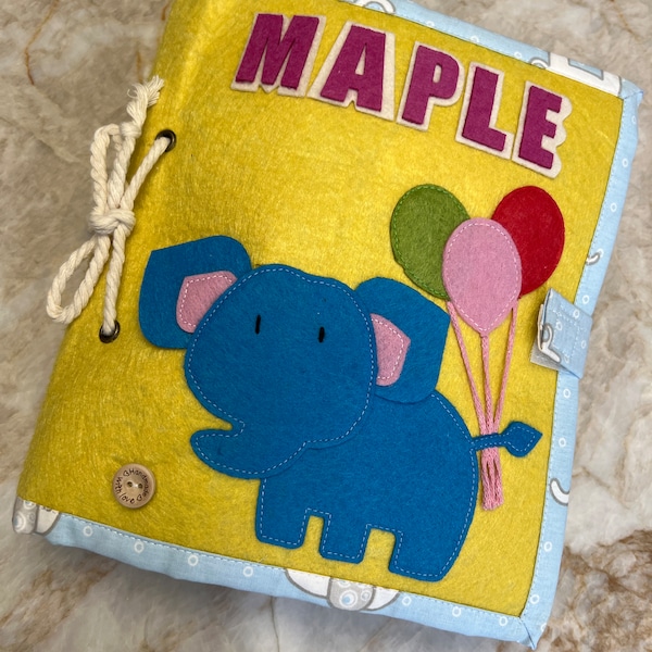 Quiet Book Toddler, Busy Book, Felt Montessori Book, Activity Sensory ...