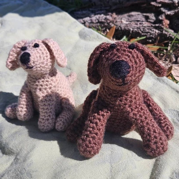 Labrador Crochet Pattern, Golden Retriever Crochet, Dog Crochet Pattern ...