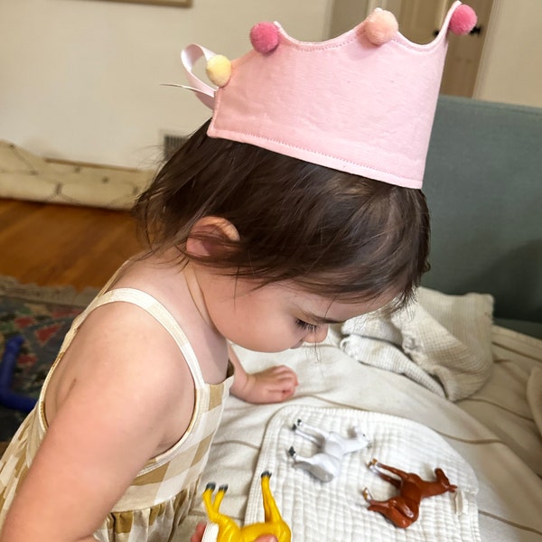 Crown Sewing Pattern PDF, DIY Birthday Crown for Kids, Princess Tiara ...