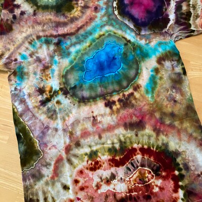 Earth Tone Geode Tie Dye T Shirt Handmade & Customizable Unique Tee Shirt Rock Pattern - Etsy