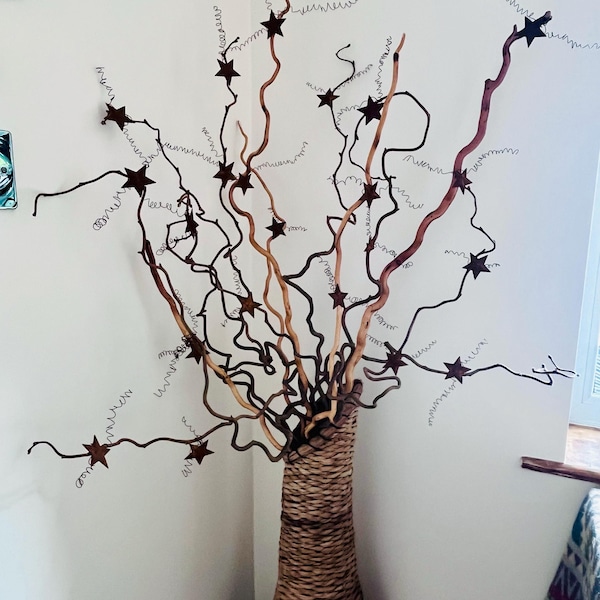 Long Twisted Hazel Branches, Corylus Twigs for Vase, Japandi Branches ...