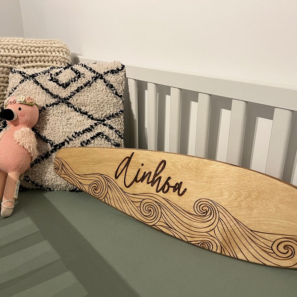 Waves Mini Board Wall Art, Surf Art, Surf Style, Wall Art, Surfboard ...