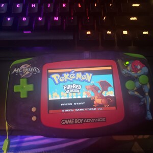 Sonic and Amy custom Nintendo Gameboy advance shell housing | Etsy