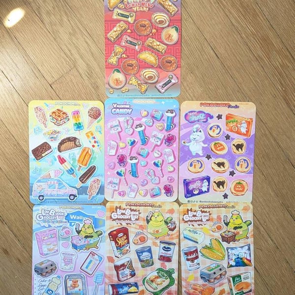 Cute Easter Baby Chic Marshmallow Candy Sticker Sheet! Cute Animals ...