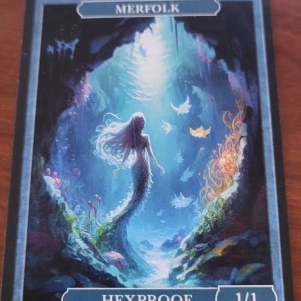 Merfolk Token Series 2 of Givememana's Tokens Magic the Gathering ...