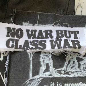 Squat Symbol Patch White Ink on Black Fabric Squatter - Etsy