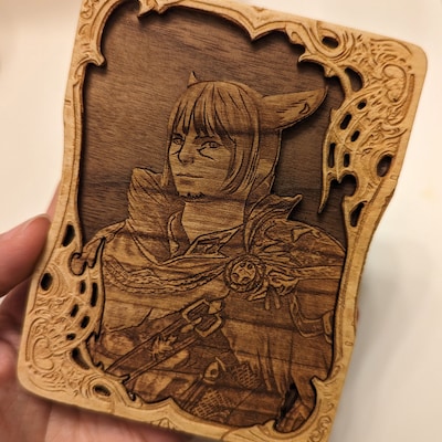 Custom Wooden Final Fantasy 14 / XIV Triple Triad Card - Etsy