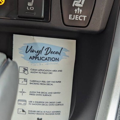 Eject Button Decal, Car Decal, Eject Passenger Button, Blank Button ...