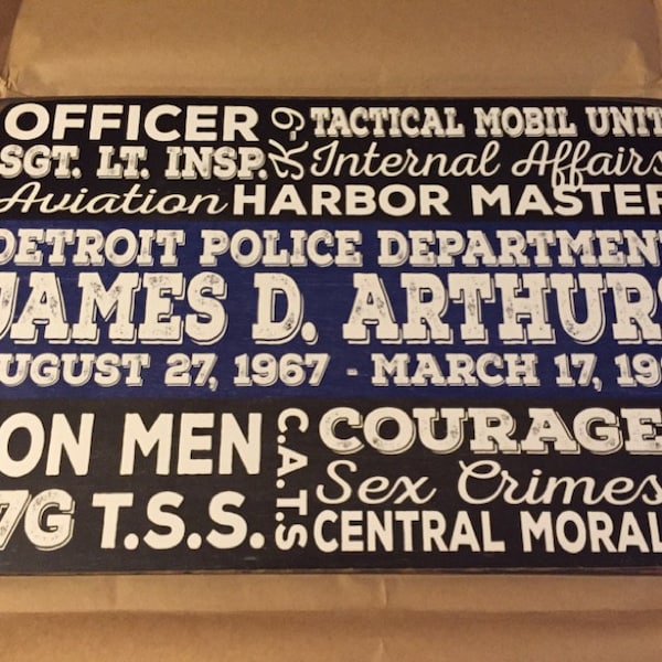 Policeman Sign, Custom Police Officer Words, Police Subway Art, Police ...