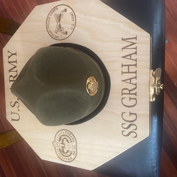 Campaign Hat Press, Drill Sergeant, Graduation/retirement Gift - Etsy