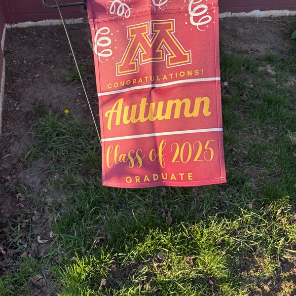 Custom Graduation Flag, Graduate Yard Sign, College Grad Flag, College ...