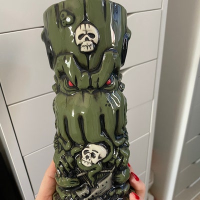 Cthulhu Tiki Mug , Mighty Cthulhu Tiki Mug , Colorful Hand Painted ...